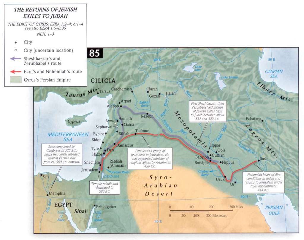 Timeline 470-350 BC (The Return From Exile)